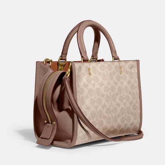 Coach | Bags | New Coach Disney X Coach Rogue 25 In Signature Canvas ...